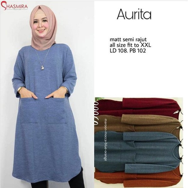 Jual HASMIRA AURITA DRESS SEMI RAJUT (i) | Shopee Indonesia