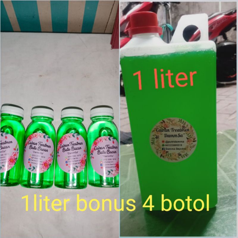 Jual promo..!!Minyak Treatmen Batu Bacan kemasan 1 liter bonus 4 botol ...