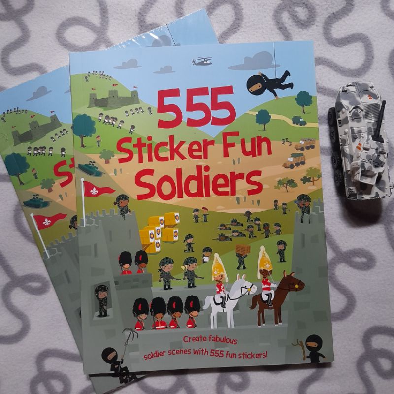 Jual buku stiker : 555 sticker fun soldiers BBW OOTB | Shopee Indonesia