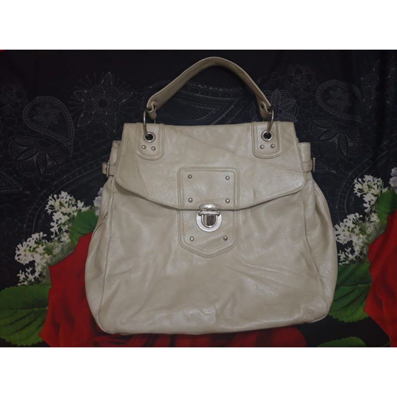 Jual tas merek miss mr shoulder bag tas bahu tas putih kulit asli ...