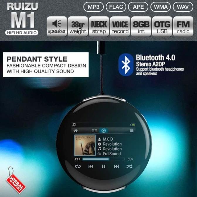 Jual PROMO Ruizu M1 MP3 MP4 Audio Player Bluetooth HQ SQ FLAC Lossless ...