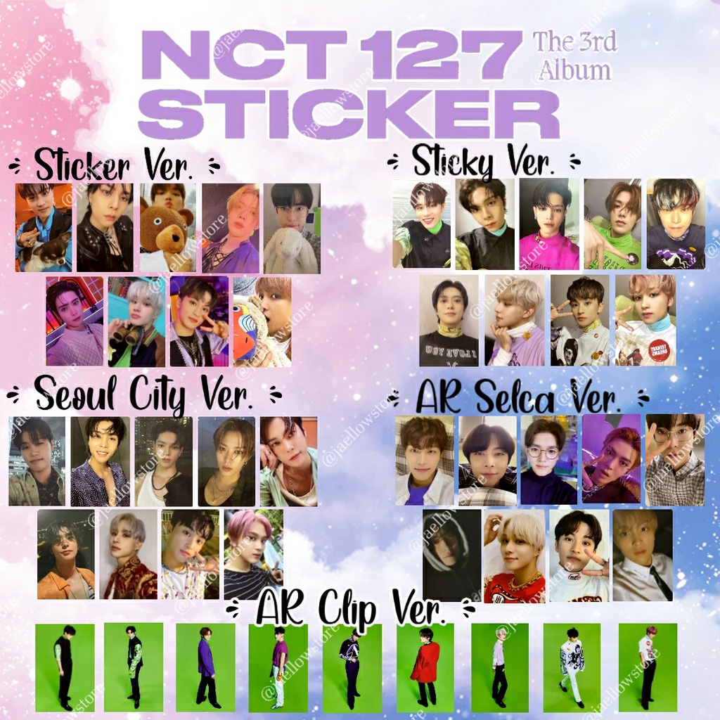 Jual PC PHOTOCARD STICKER NCT 127 JAEHYUN TAEYONG DOYOUNG MARK HAECHAN ...