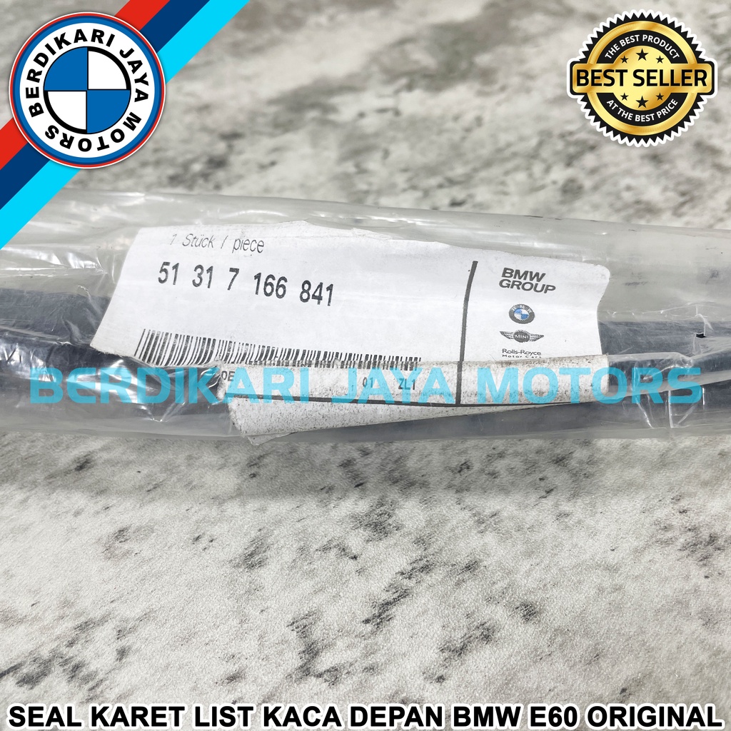 Jual SEAL KARET COVER LIS LISS LIST KACA DEPAN ATAS BMW E60 51317166841 ...