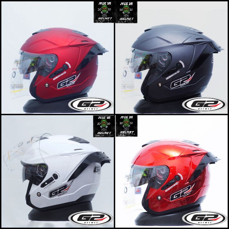 Jual Helm Centro G2 Optimax Solid inclute Spoiler | Shopee Indonesia