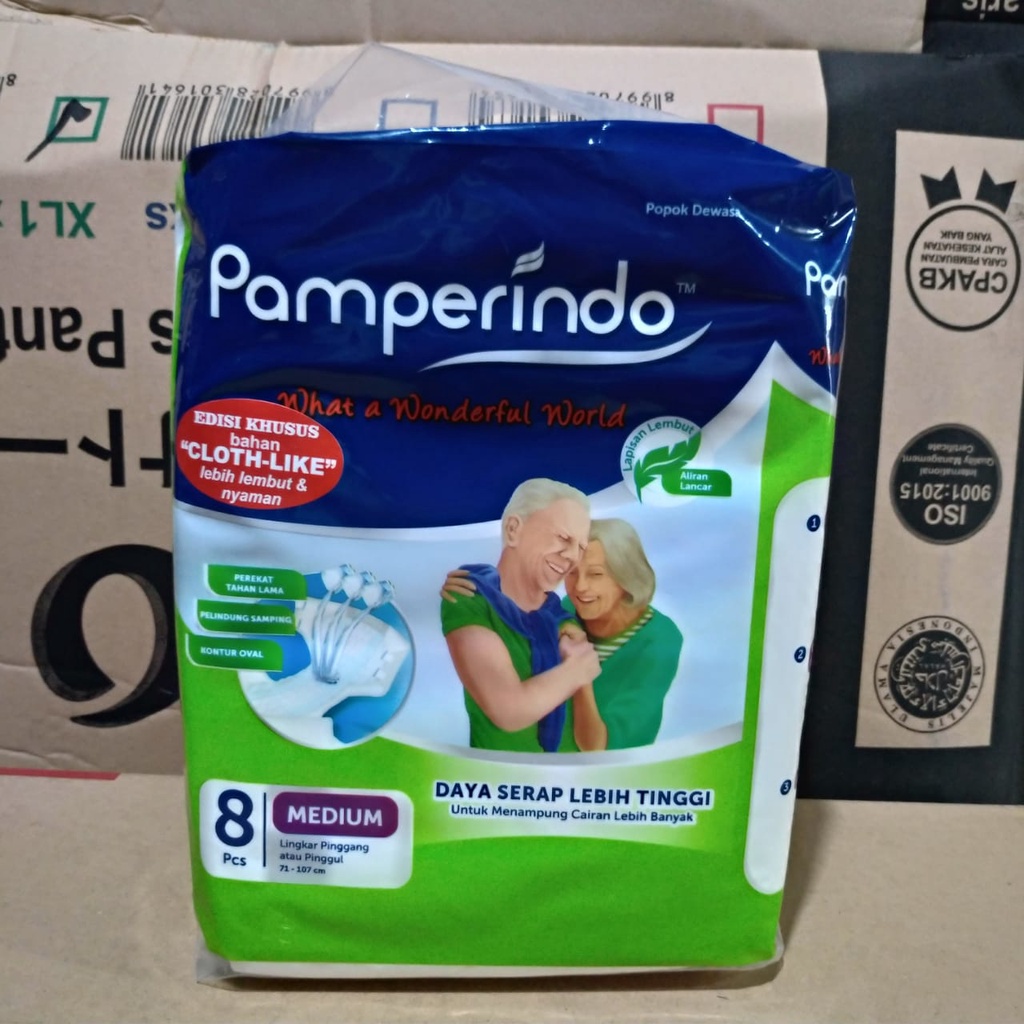 Jual POPOK DEWASA PAMPERINDO M L XL (ADULT DIAPERS) | Shopee Indonesia