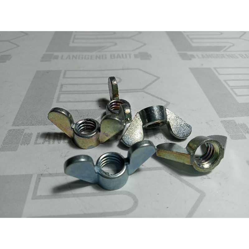 Jual Mur Kupu Drat Kasar 5/16 / Wingnut 5/16 / Mur Kuping 5/16 | Shopee ...