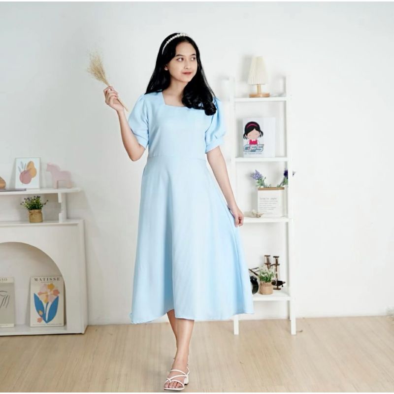 Jual GF LORA DOLLY DRESS / KOREAN STYLE / DRESS SIMPEL / TERBARU / TERMURAH | Shopee Indonesia