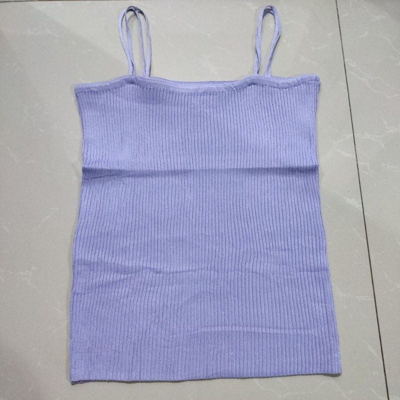 Jual (Real Pict) Tanktop Korea Bahan Stretch Fit M- L /Tank top Kemben ...