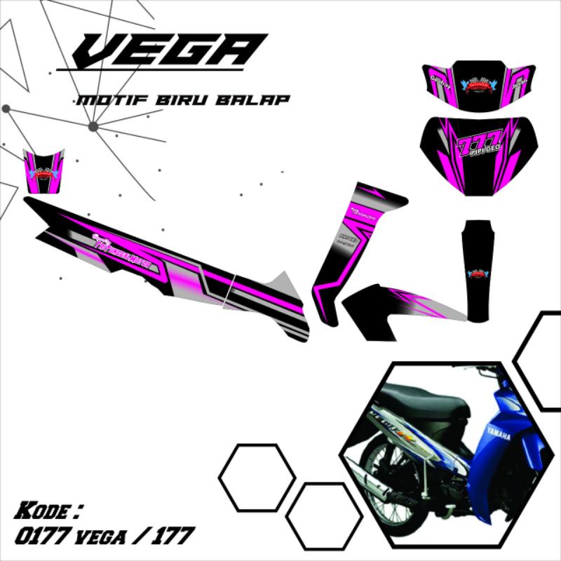 Jual Decal/Sticker Fullbody Vega R, Glossy/Doff (Desain Bisa Request ...