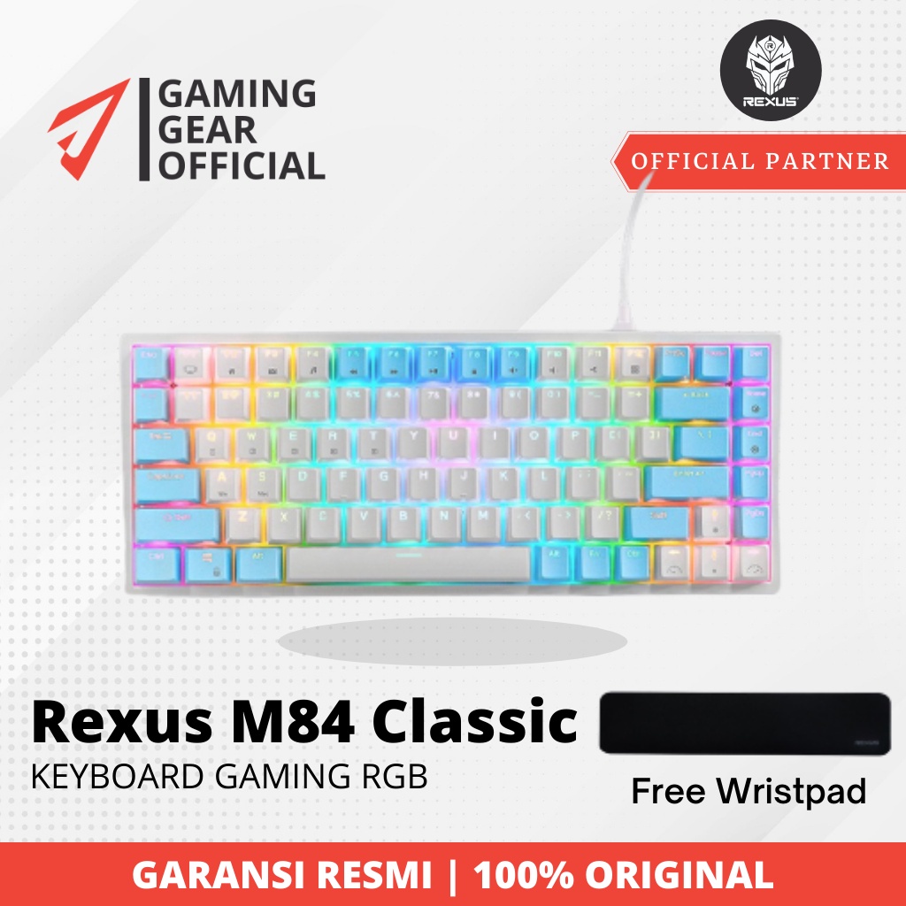 Jual Rexus DAXA M84 Classic RGB - M-84 M 84 Mechanical Gaming Keyboard ...
