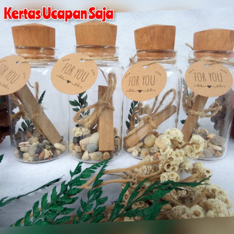 Jual Surat Dalam Botol Kaca uk 50 ml, Message in the bottle | Shopee ...