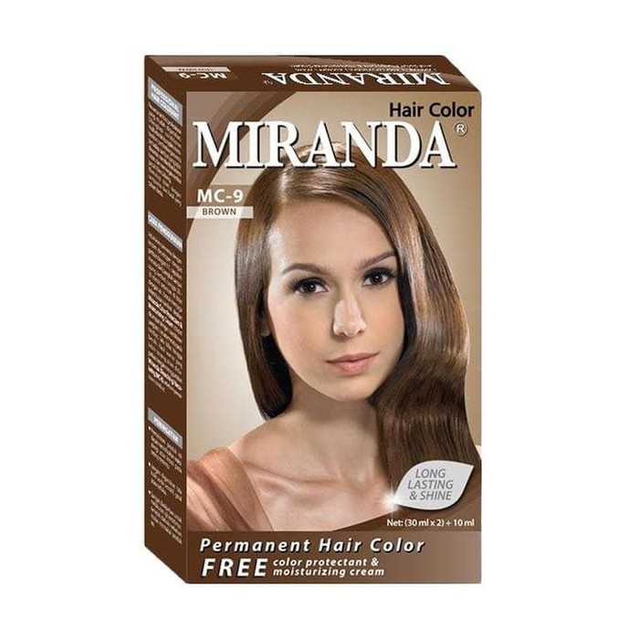 Jual Miranda Permanent Hair Color MC-9 Brown 30ML | Shopee Indonesia