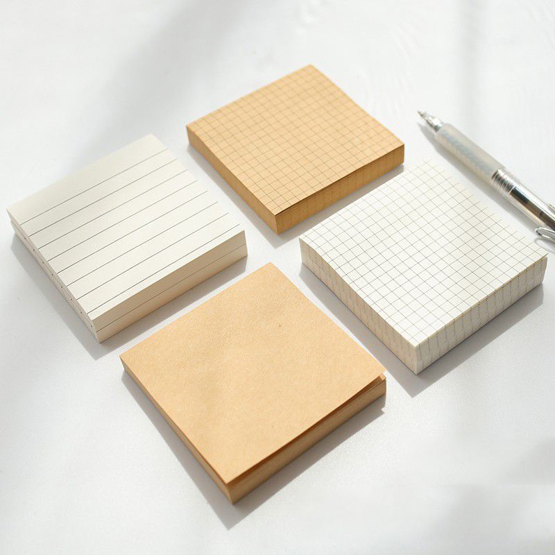 Jual 80Lembar SIMPLE Memo Sticky Notes Plain Paper | Shopee Indonesia