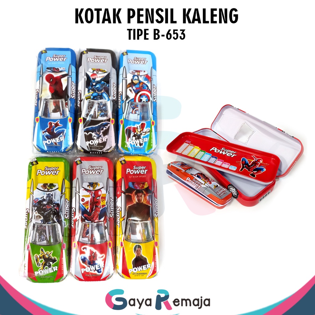 Jual Kotak Pensil Kaleng | Pensil Case Mobil | Tepak Pensil Motif Anak ...