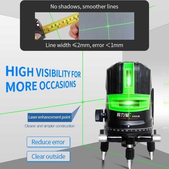 Jual Laser Level 2 Line Leveling Laser Levels 2 Garis Warna Hijau Alat ...