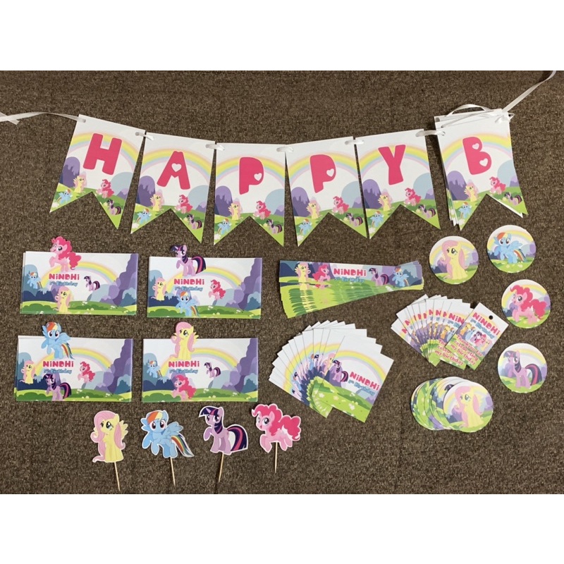Jual Paket Printable Dessert Table / Label Ulang Tahun Little Pony ...