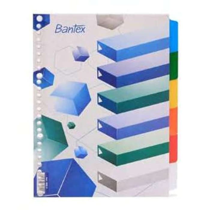 Jual BANTEX DIVIDERS FOR MULTIRING BINDER UK.B5 (6 PEMBATAS) (8609 ...