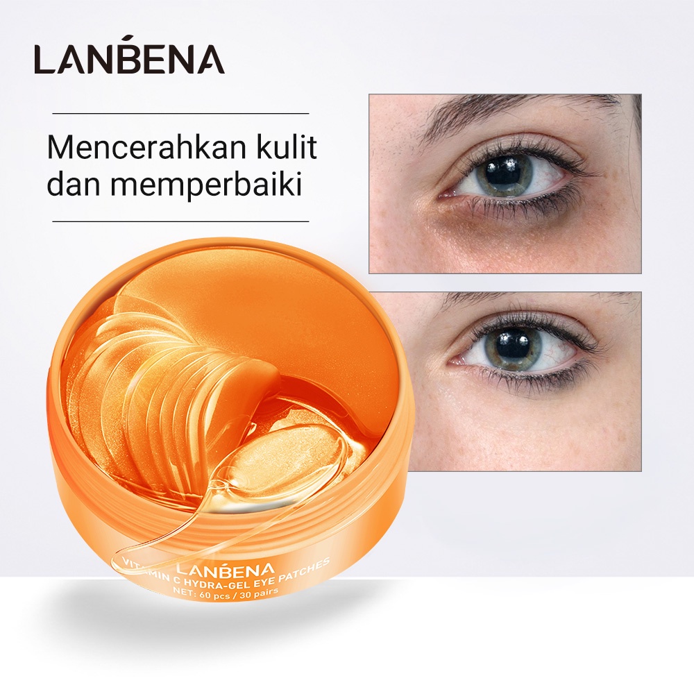 Jual LANBENA Rose Eye Patches Mask Masker Wajah Vitamin C Eye Mask ...