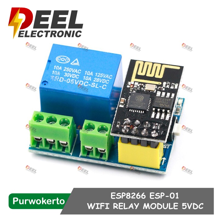 Jual WIFI RELAY MODULE 5VDC ESP8266 ESP-01 IOT SMART REMOTE CONTROL ...