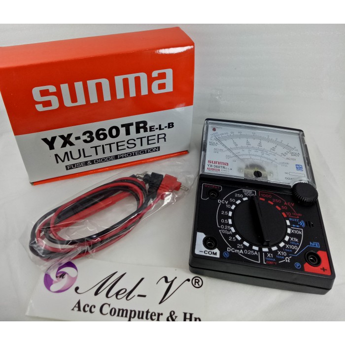 Jual MultiTester SUNWA YX360TR / Multi tester / Avometer Analog Sunwa ...