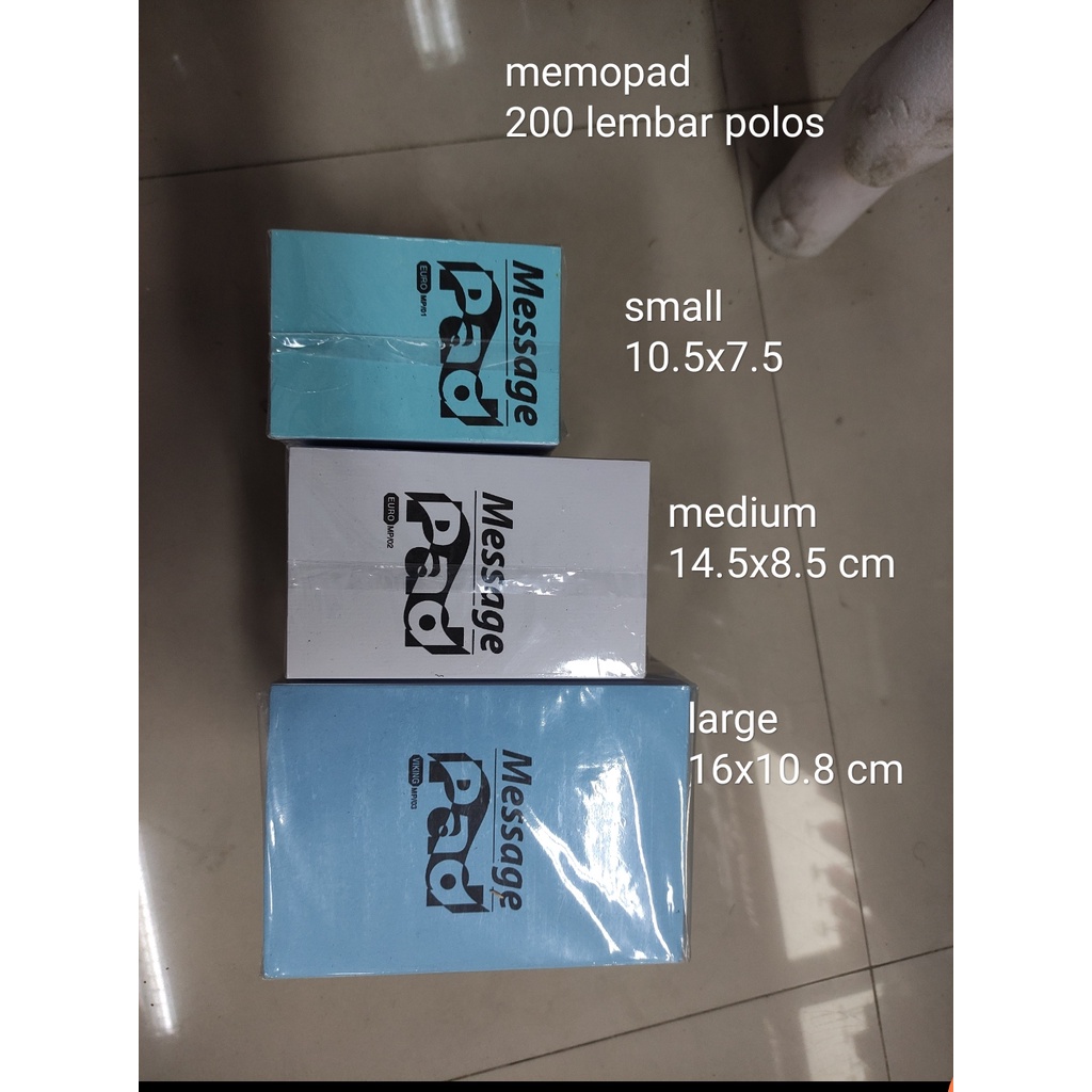 Jual notes buku memo polos manis kecil sedang besar isi 200 lembar ...