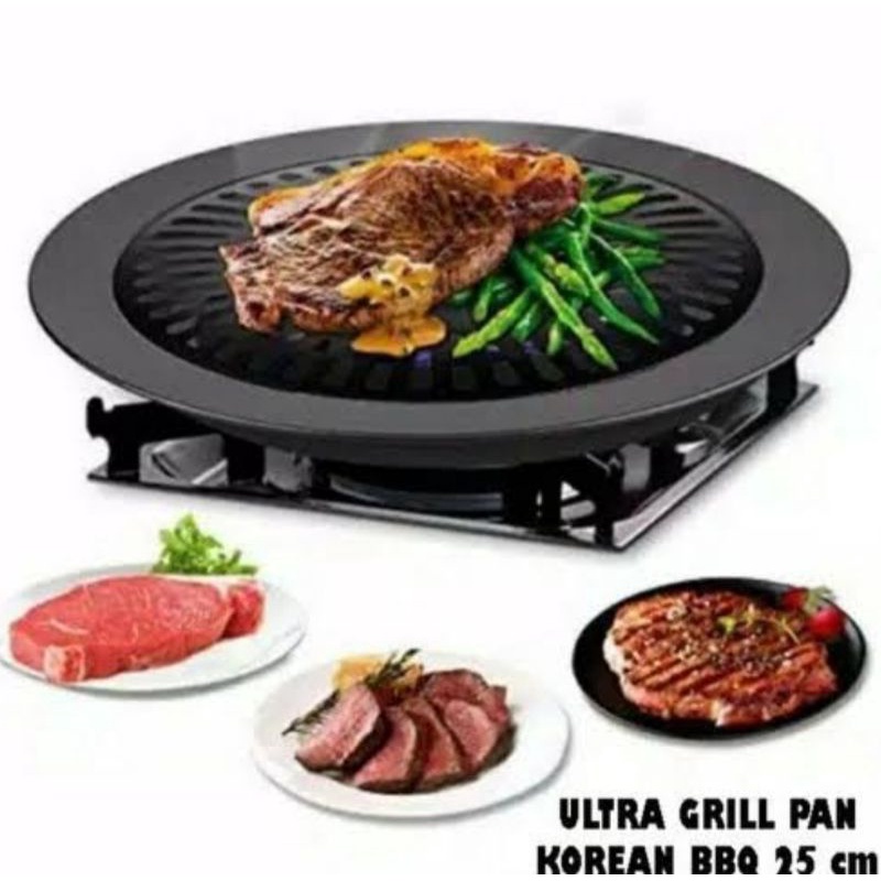 Jual Ultra Grill Pan 32 cm/Tempat Pemanggang Daging BBQ Grill Pan Anti ...