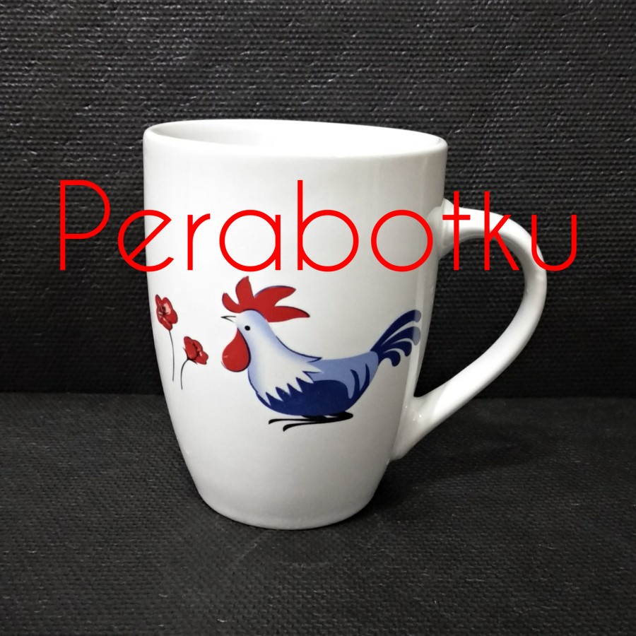 Jual Mug Keramik Putih Corel 11OZ Gambar Ayam / Gelas / Cangkir Homeco ...