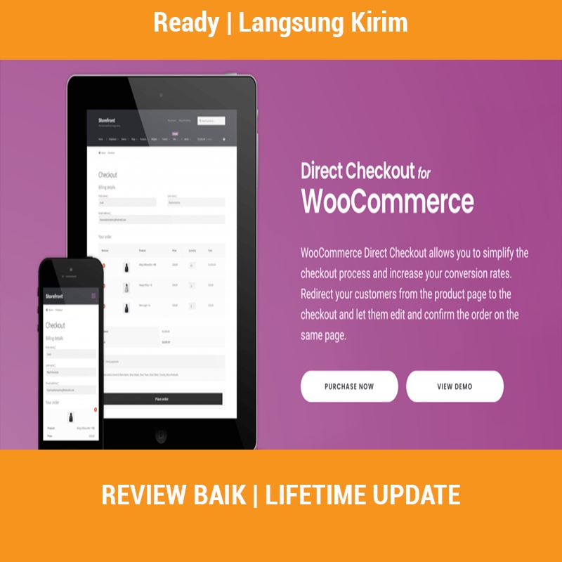 Jual Direct Checkout Pro for WooCommerce - Plugin Premium Wordpress | Shopee Indonesia