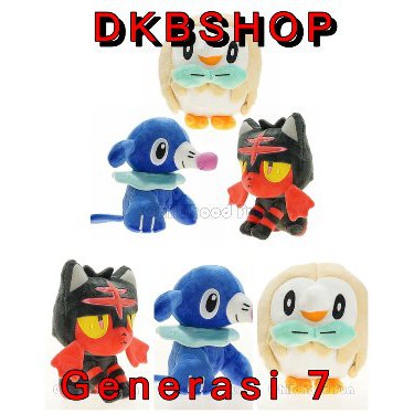 Jual Pokemon Boneka Generasi 7 Rowlet Litten Popplio Pokemon Figure Pokebal Berkualitas | Shopee ...