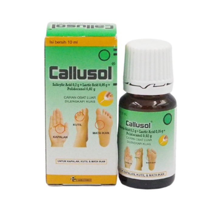 Jual CALLUSOL 10ML (OBAT UNTUK MATA IKAN,KAPALAN) | Shopee Indonesia