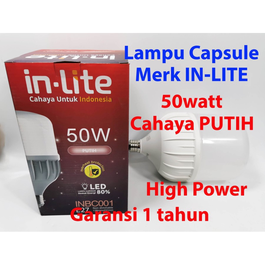 Jual Lampu led capsule 50w merk in-lite inlite in lite 1 thn | Shopee Indonesia