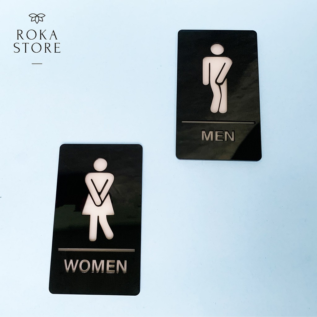 Jual Sign Toilet Acrylik | Label Tanda Toilet WC Akrilik | Restroom ...
