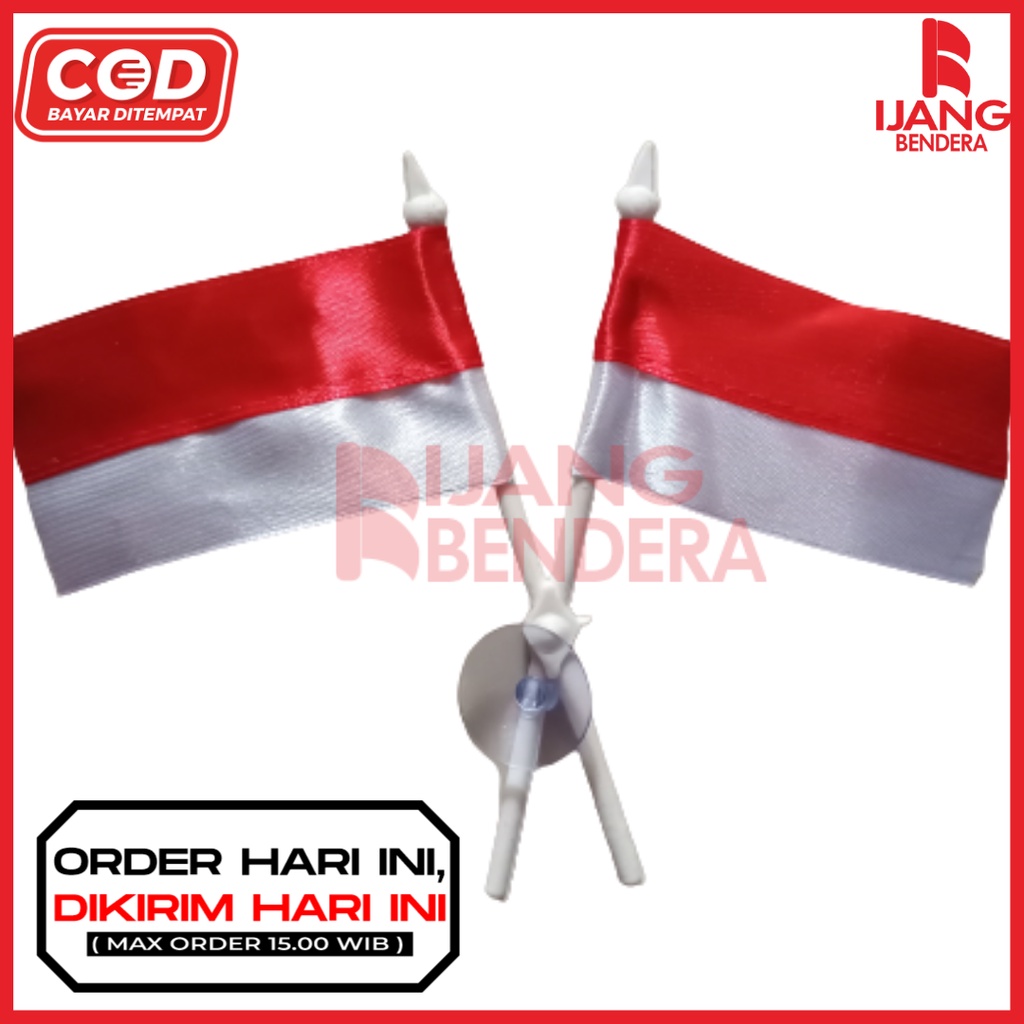 Jual BENDERA TEMPEL KACA ISI 20 PCS | Shopee Indonesia