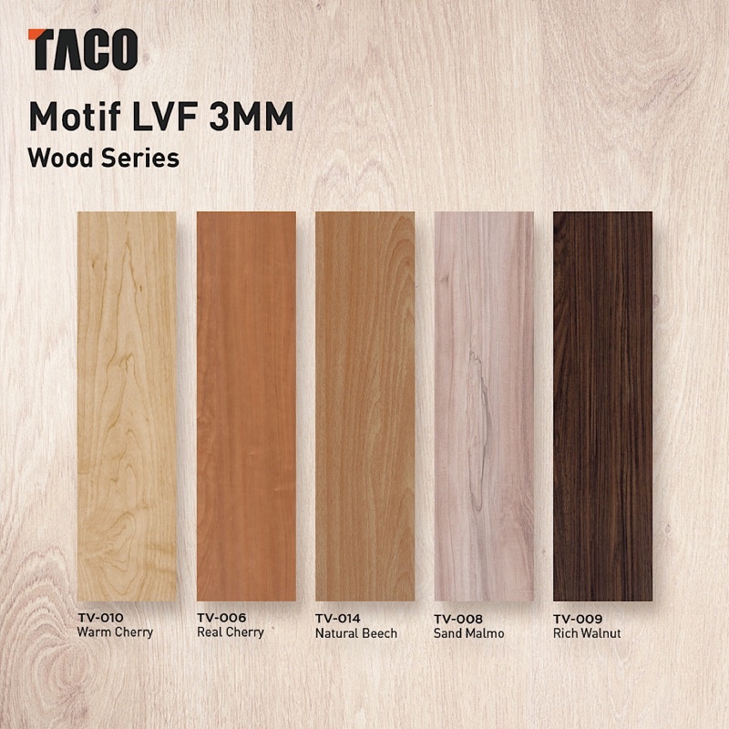 Jual Lantai vinyl TACO Motif Kayu Natural Tebal 3MM Luas 3.34M2 | Shopee Indonesia