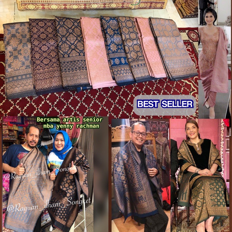 Jual TREND TEMBAGA EXCLUSIVE Lepus Tembaga ORI Warna Alam /songket tenun asli palembang /ilham ...