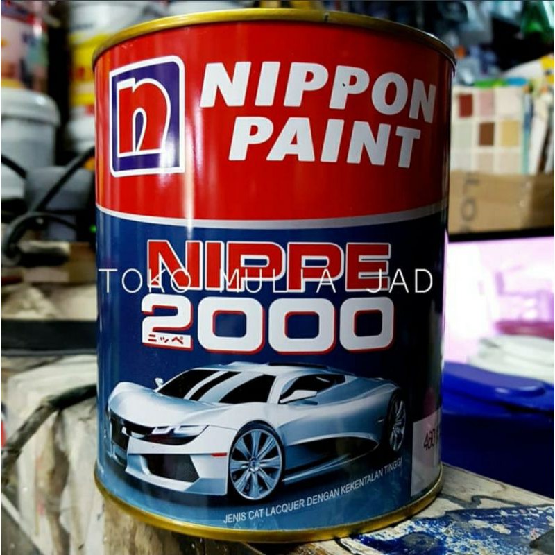 Jual Cat duco Nippe 2000 1 Ltr merah - Light Vermillion 318 / Nippon Paint cat motor mobil ...