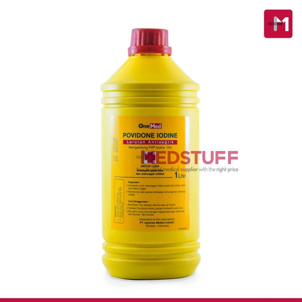 Jual Povidone Iodine Onemed 1L Ecodine 1L Povidon Iodin Ecodin 1 liter ...