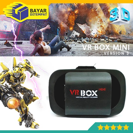 Jual VR Box 3D Virtual Mini Virtual Reality Versi Version 3 | Shopee Indonesia