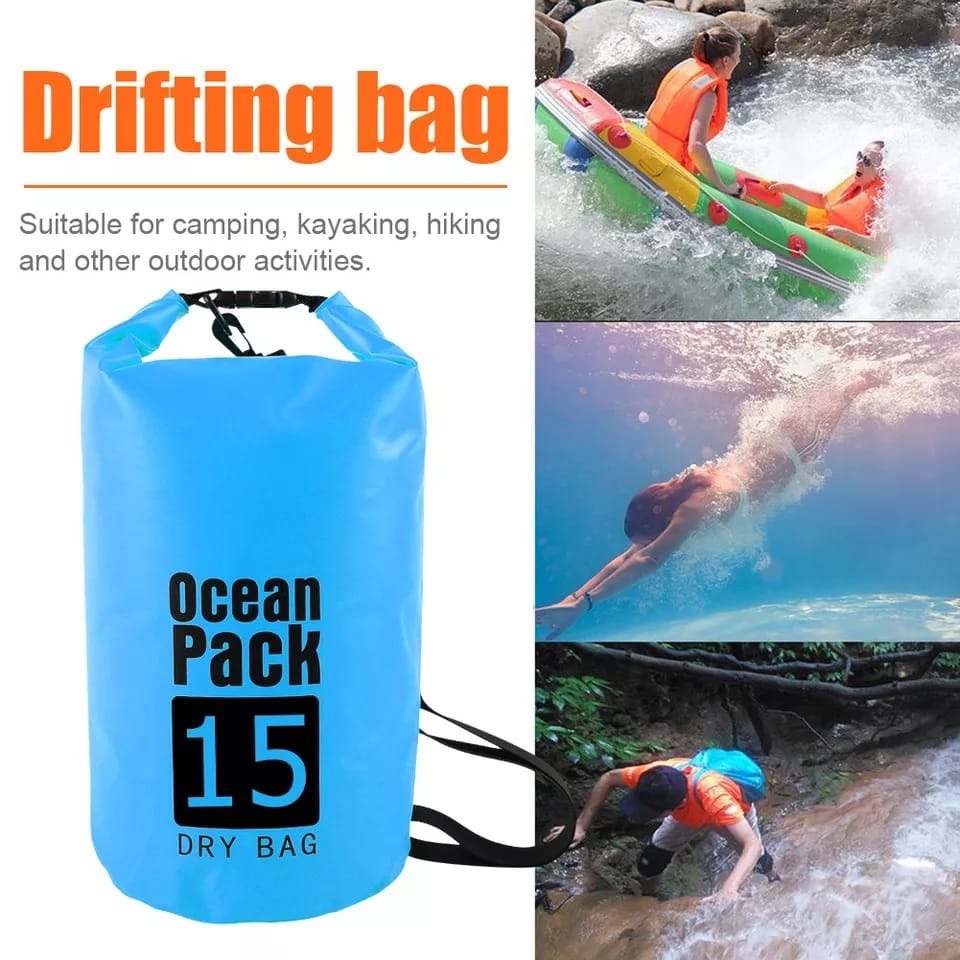 Jual OCEAN PACK DRYBAG WATERPROOF TAS ANTI AIR 15L / 15 LITER | Shopee Indonesia