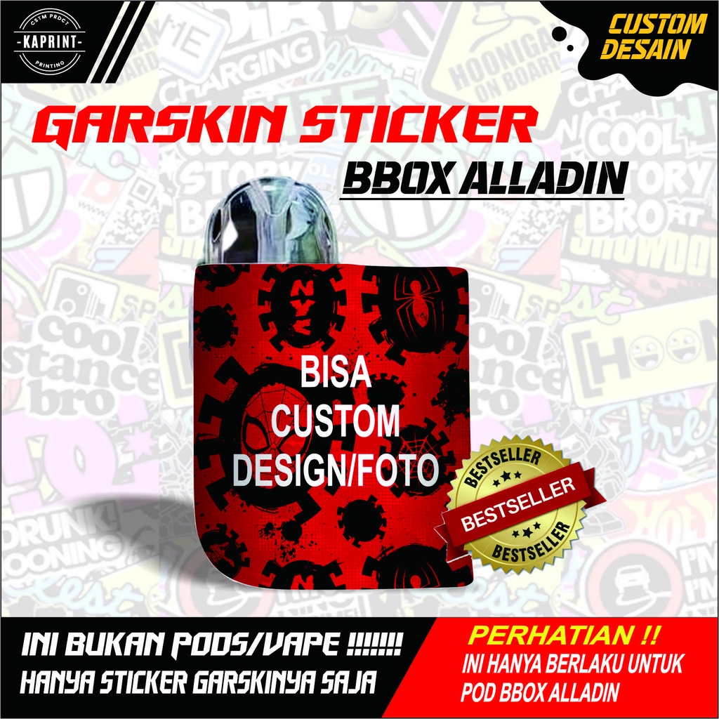 Jual STICKER GARSKIN BBOX ALLADIN CUSTOM DESAIN / FOTO / LOGO ...