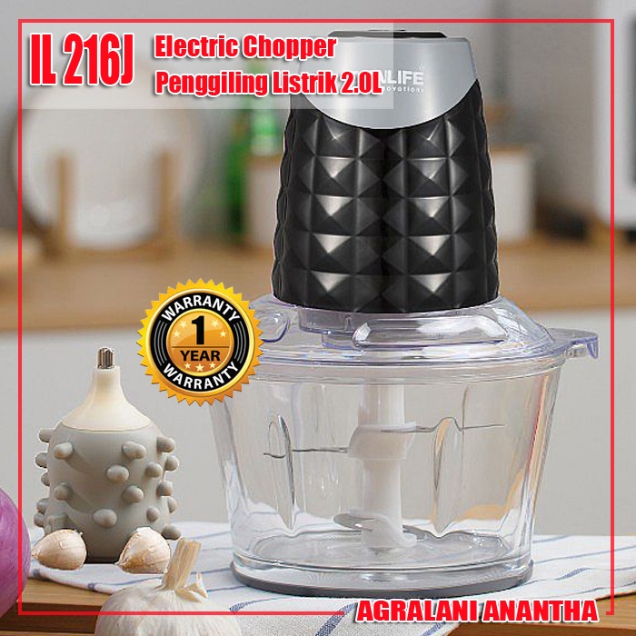 Jual IDEALIFE - Electric Chopper - Penggiling Listrik 2.0L (IL-216J ...