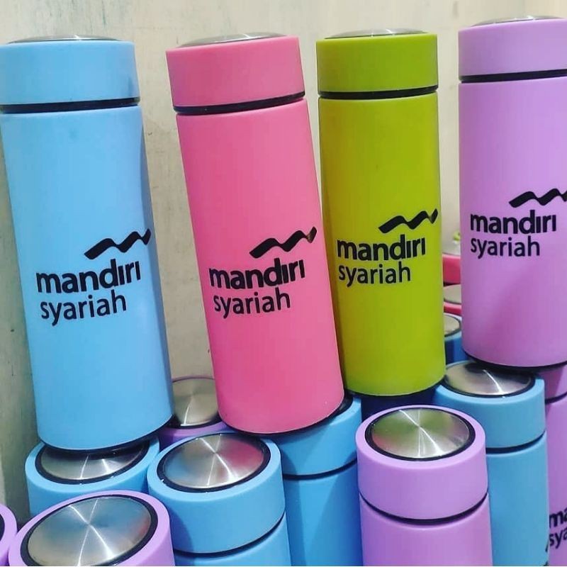 Jual Botol kaca sablon termos wedding souvenir / Botol six oup sablon ...