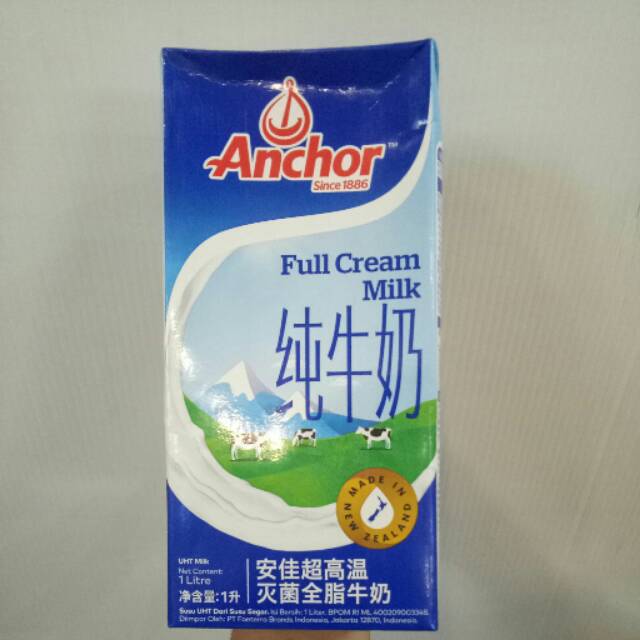 Jual Anchor Susu Full Cream 1 Liter [Instant Surabaya] - Arvian ...