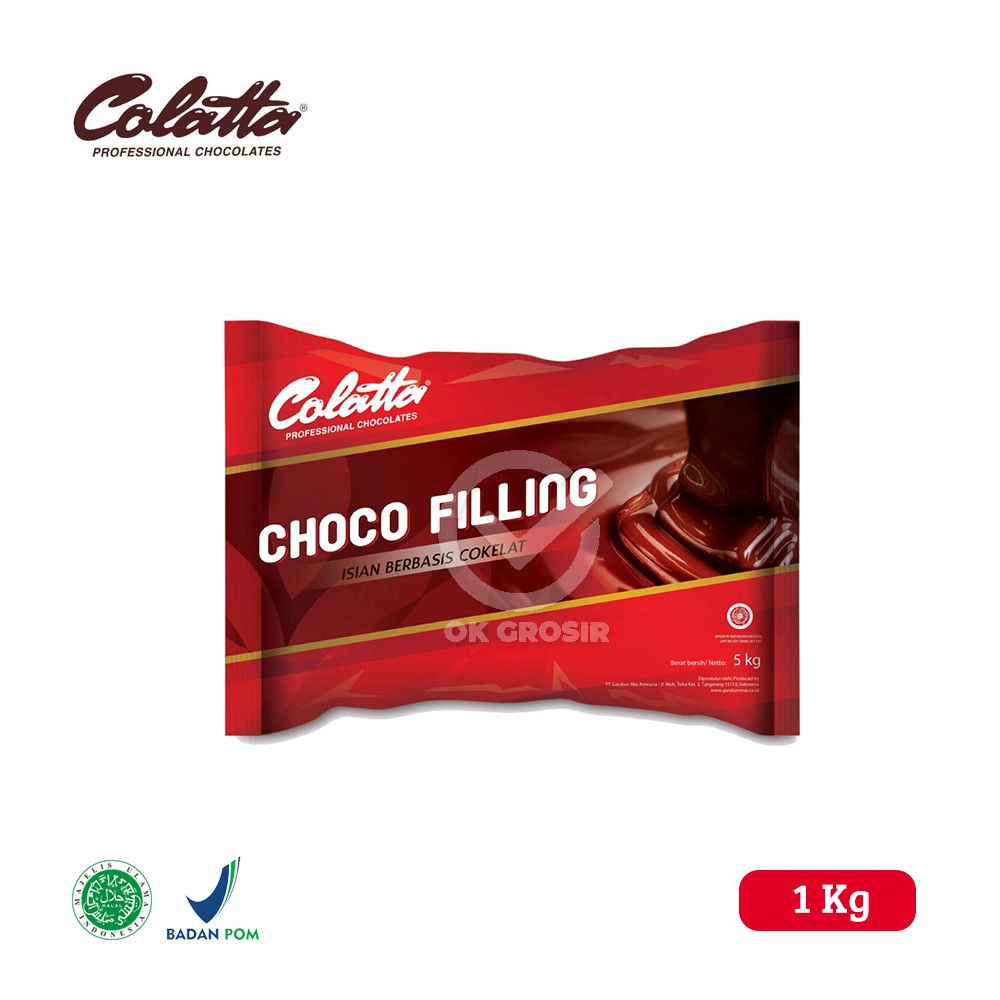Jual Colatta Choco Filling Coklat Kemasan Merah (1 kg) | Shopee Indonesia