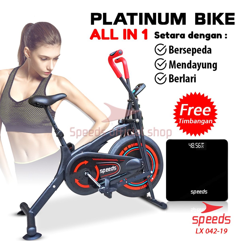 Jual SPEEDS Sepeda Statis Platinum Bike Alat Fitness Spinning Bike ...