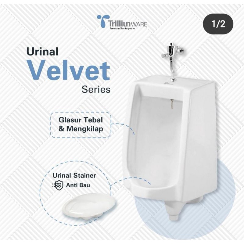Jual Trilliunware Wall Hung Urinal Velvet Set Series | Shopee Indonesia