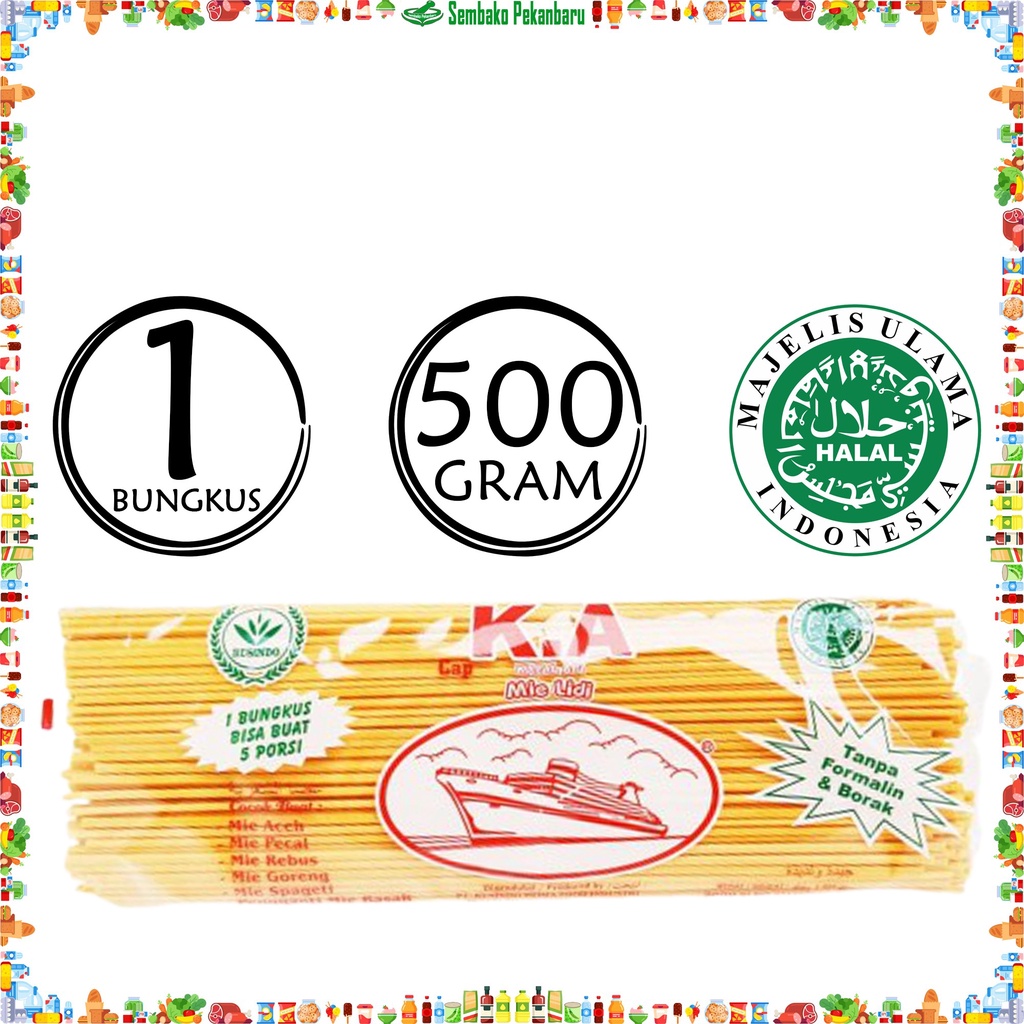 Jual Mie Lidi cap KA 500gr Mie Kering Kapal Api | Shopee Indonesia