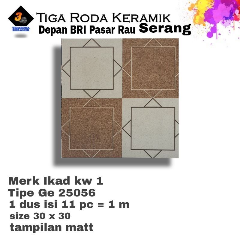 Jual keramik lantai kasar 30x30 ikad | Shopee Indonesia