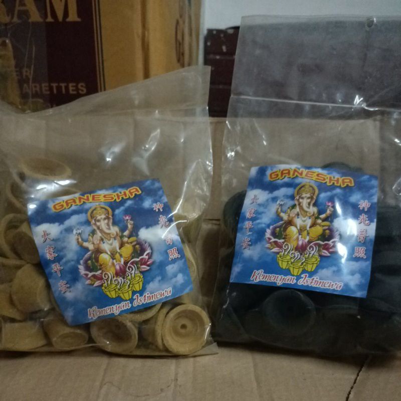 Jual Kemenyan menyan kosong istimewa Ganesha hitam kuning | Shopee ...