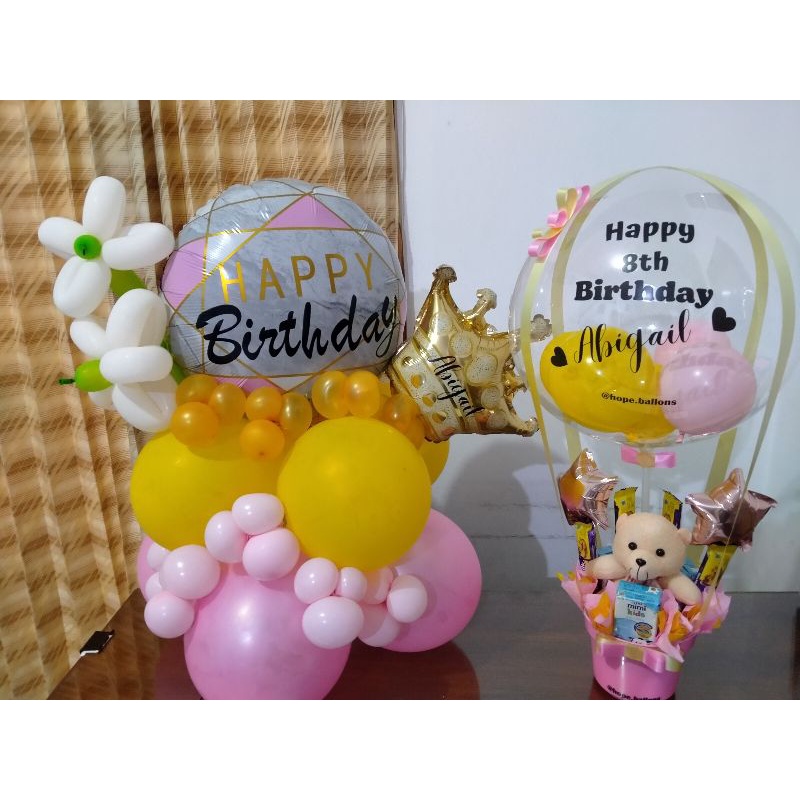 Jual 1 set Jumbo buket balon snack + Mini standing | Shopee Indonesia